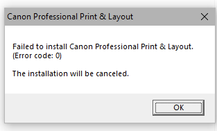 Professional Print & Layout Installation Stops wit... - Canon Community