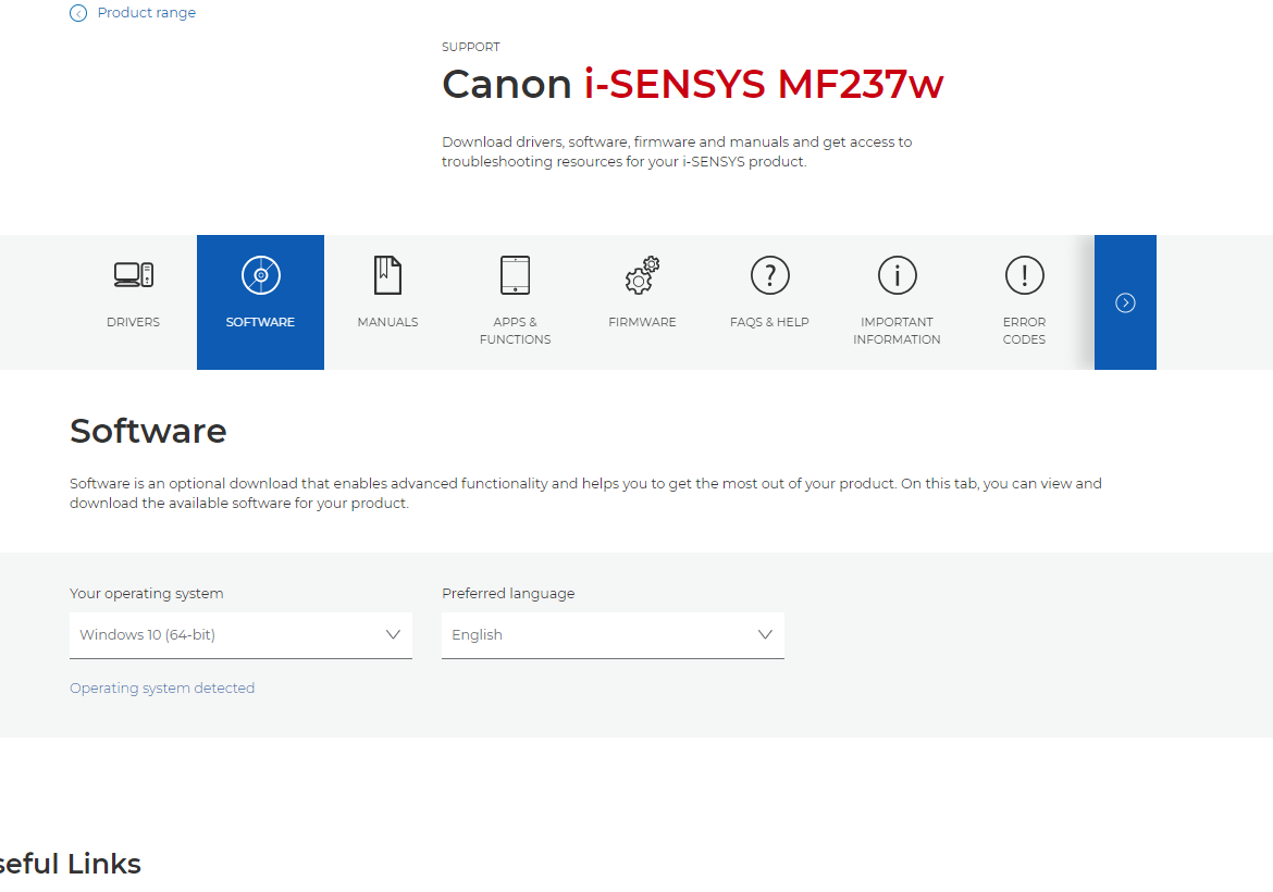 i-SENSYS MF237w scanner software availability - Canon Community