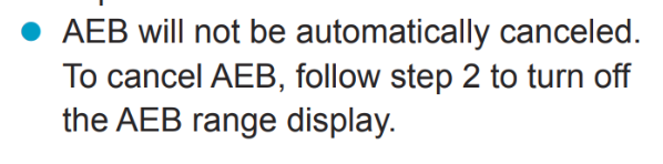 EOS M6 Mark II AEB Bracketing issue - Canon Community