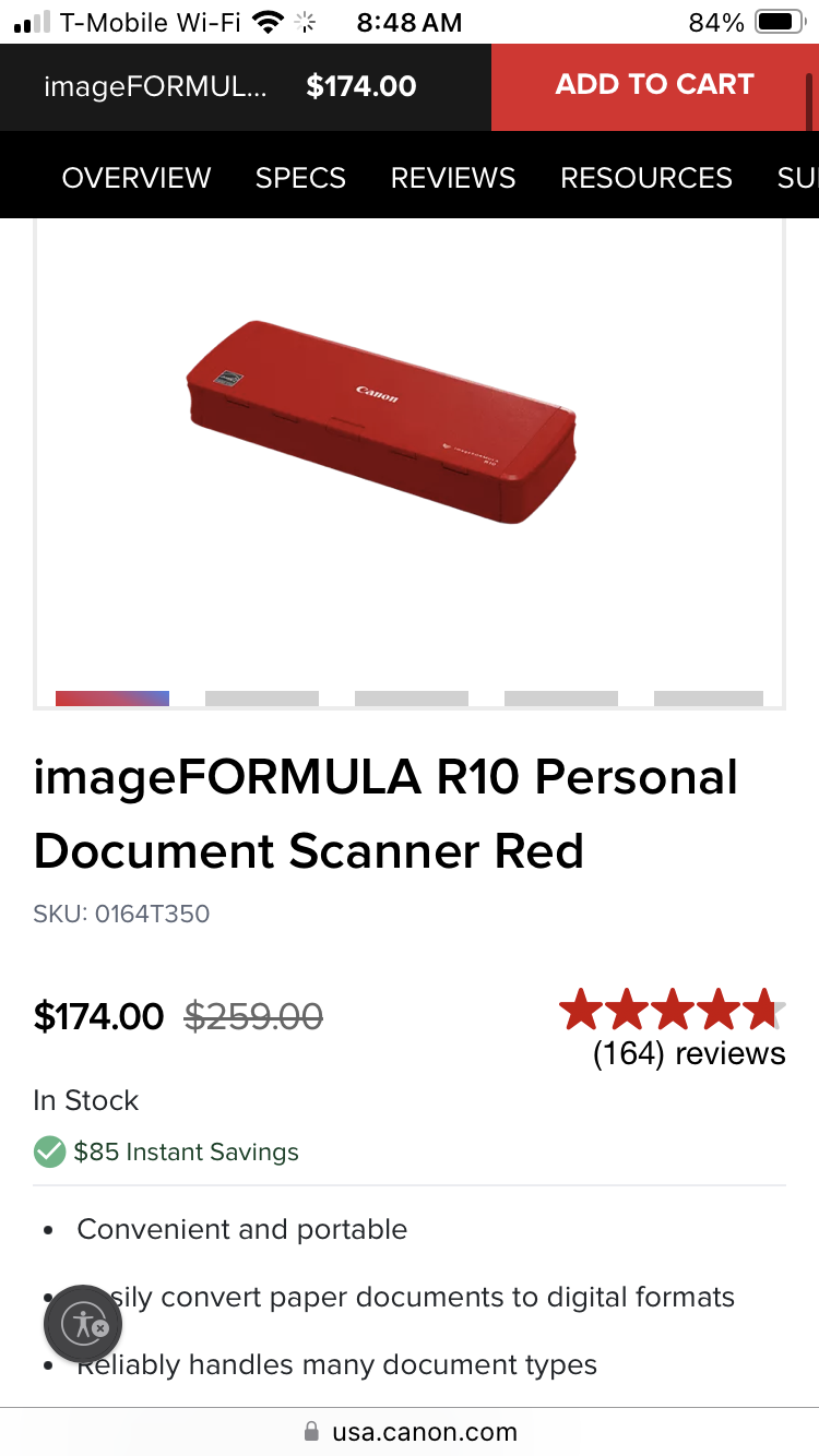 Image Formula R10 Scanner - Operating With Chromeb... - Canon Community