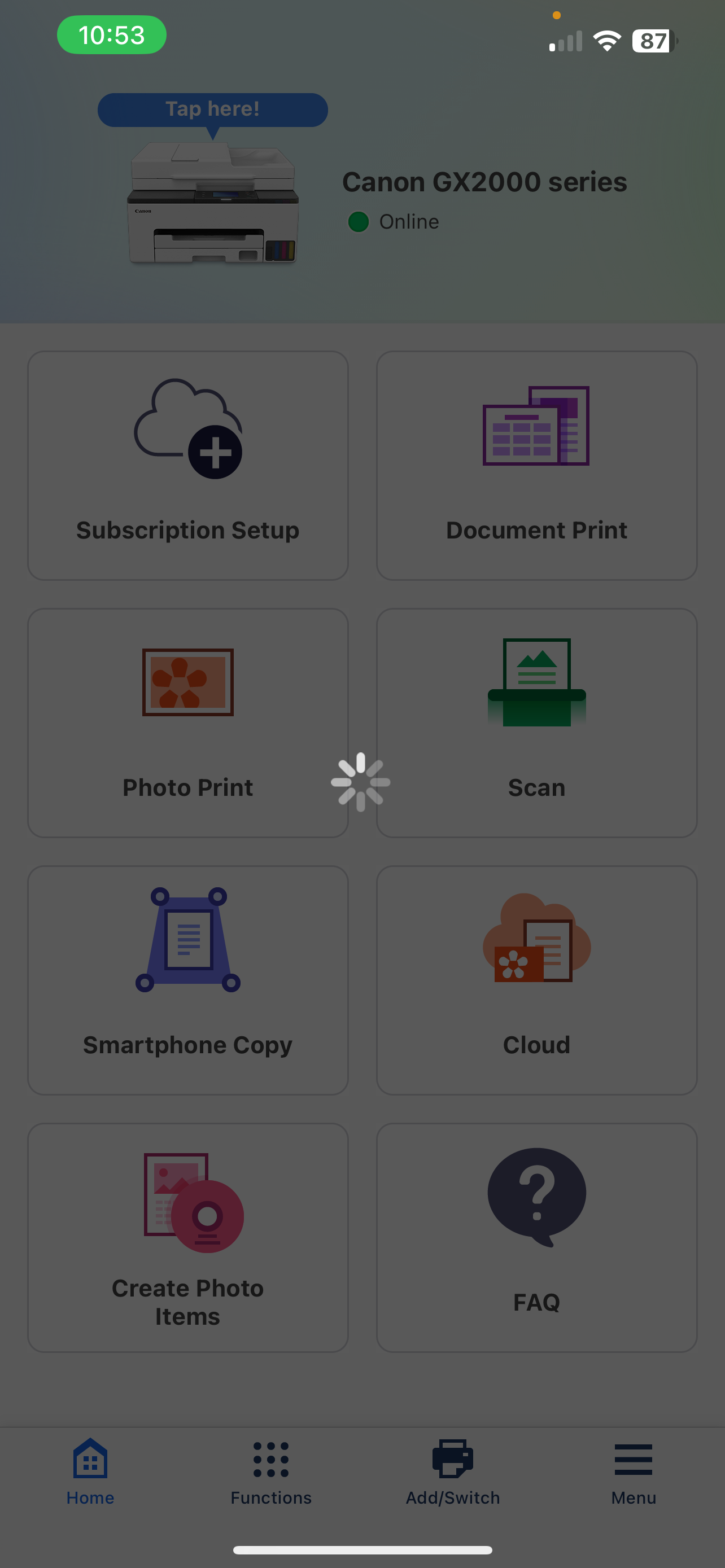 Canon PRINT iOS App won't connect to MAXIFY GX2020 - Canon Community