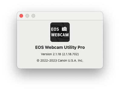 EOS webcam utility showing usb and red "x" - Canon Community