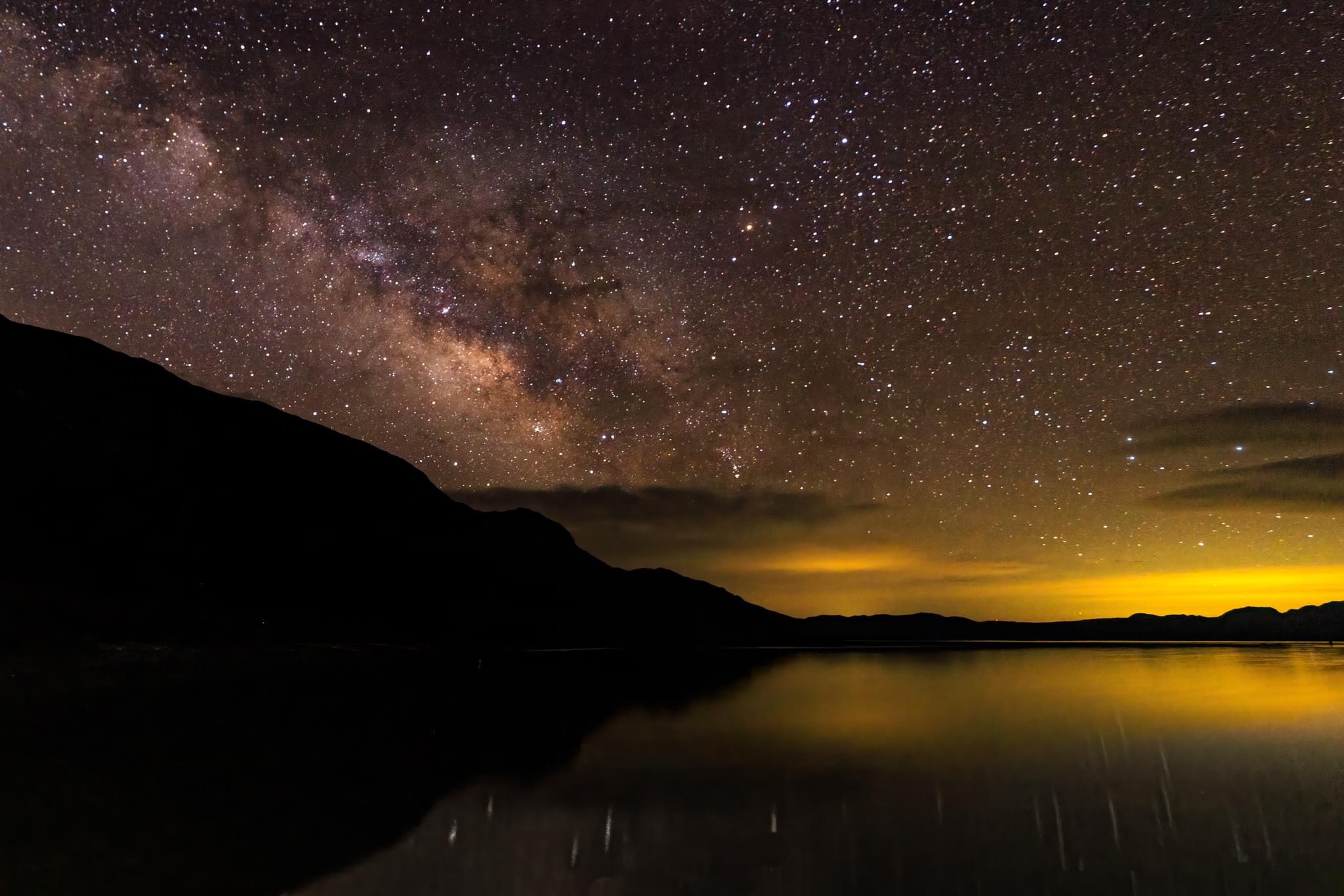 Galactic Core Over Mormon Point with Lake Manly in... - Canon Community