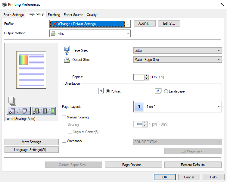 ImageCLASS MF656Cdw paper/tray settings present co... - Canon Community