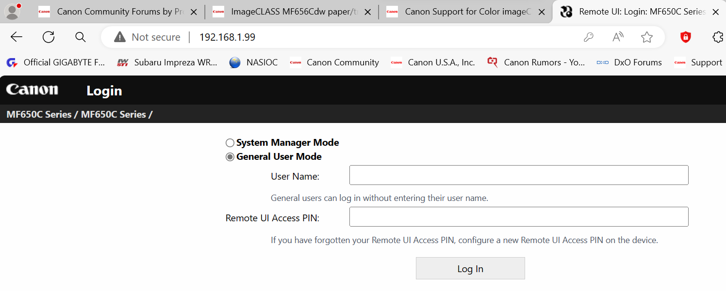 ImageCLASS MF656Cdw paper/tray settings present co... - Canon Community