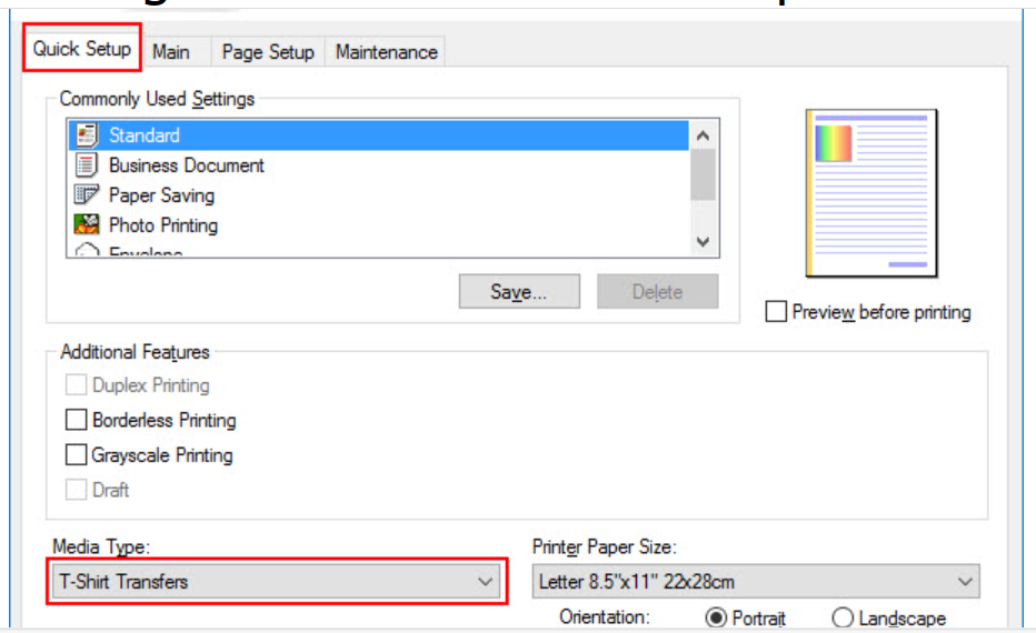 How to set up mirror printing for PIXMA TR4520 - Canon Community