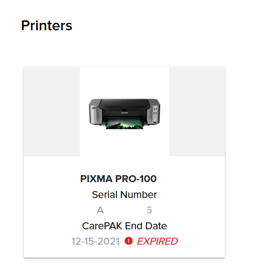 CarePAK missing previously-registered lens - Canon Community