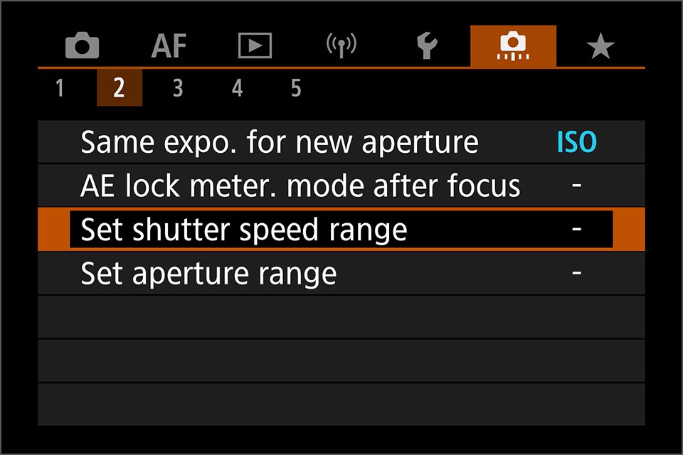 Solved: Is there a way to set minimum shutter speed for fv... - Canon Community