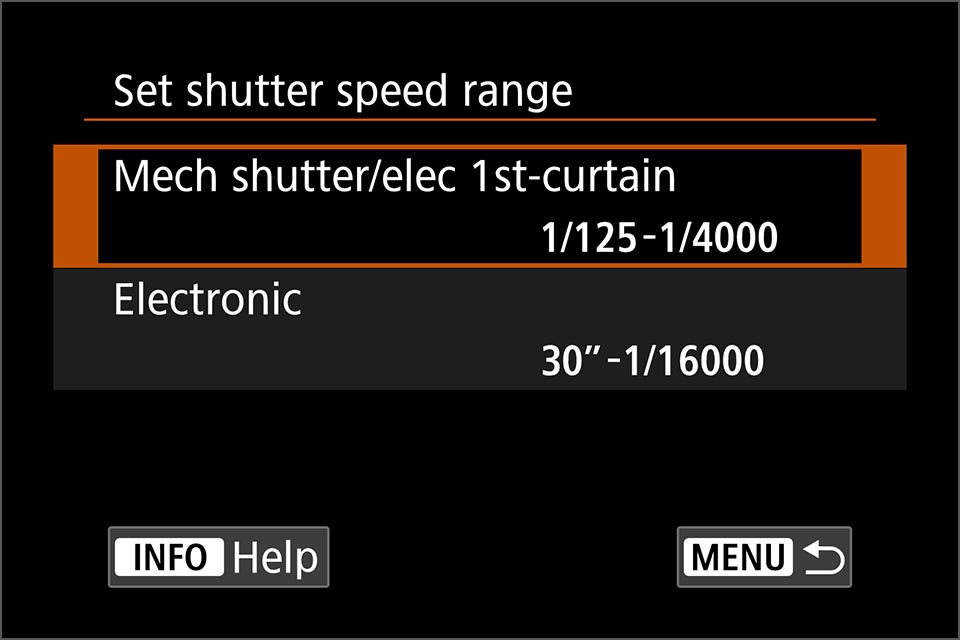 Solved: Is there a way to set minimum shutter speed for fv... - Canon ...