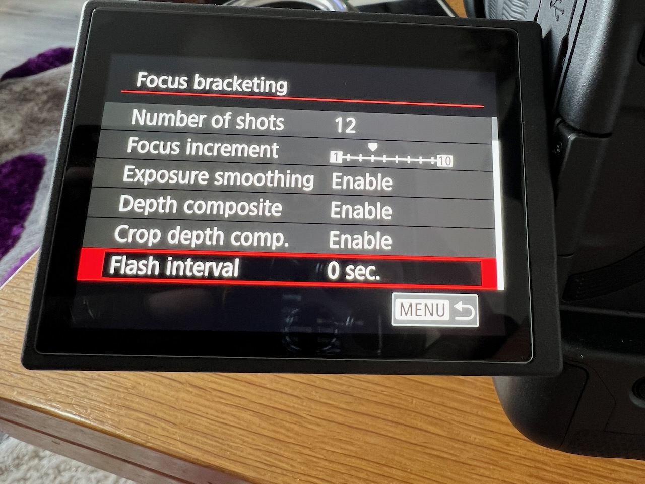 R7 Focus Stacking forces electronic shutter - Canon Community
