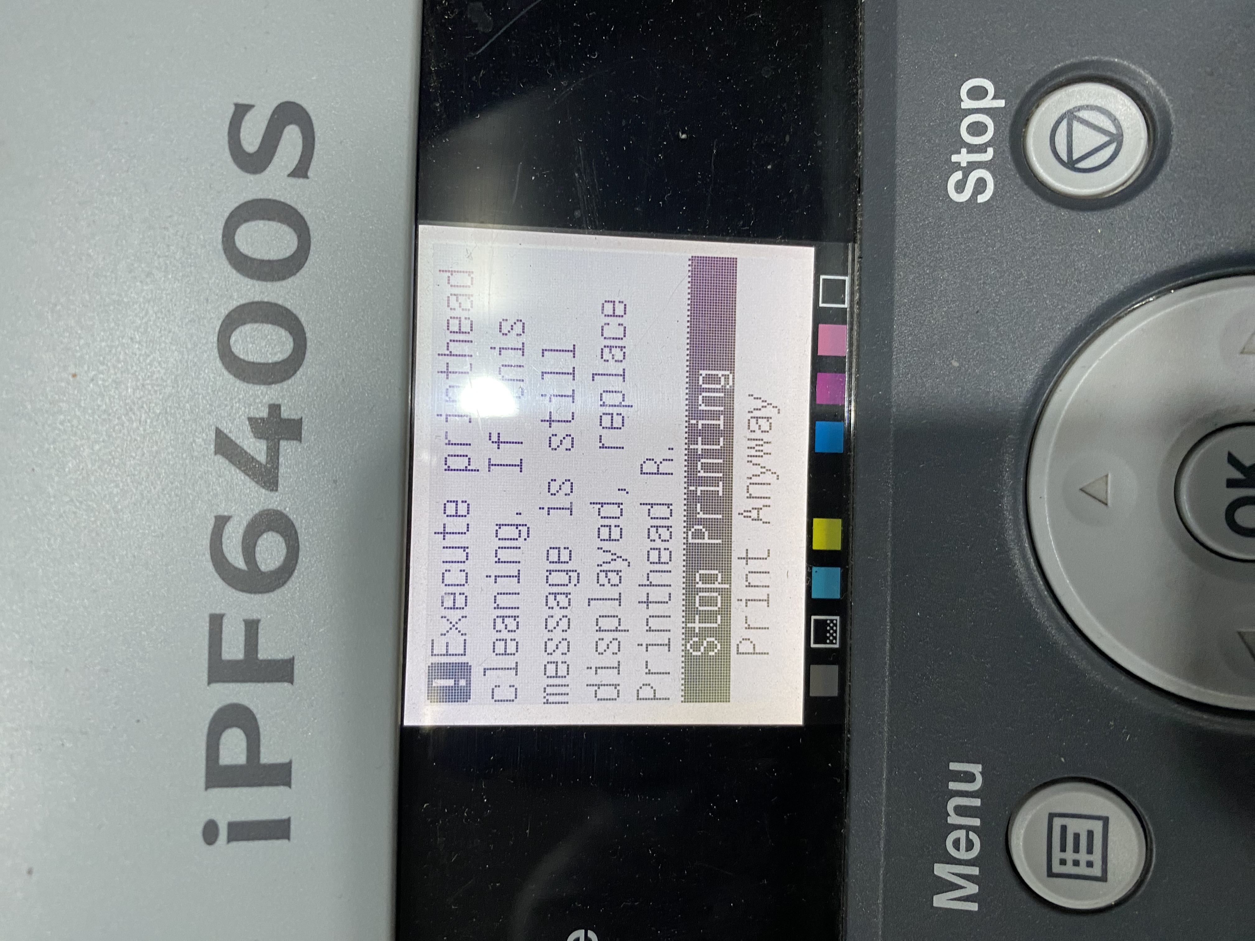 imagePROGRAF iPF6400 new print head error - Canon Community