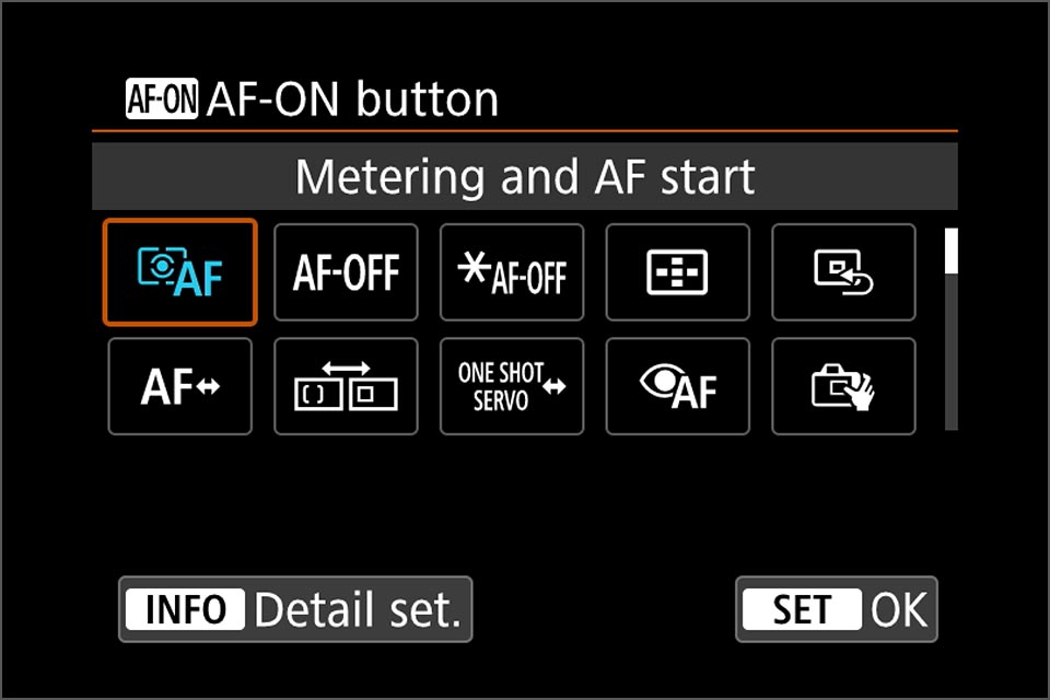 Help with R5 tripple back button focus set up - Canon Community