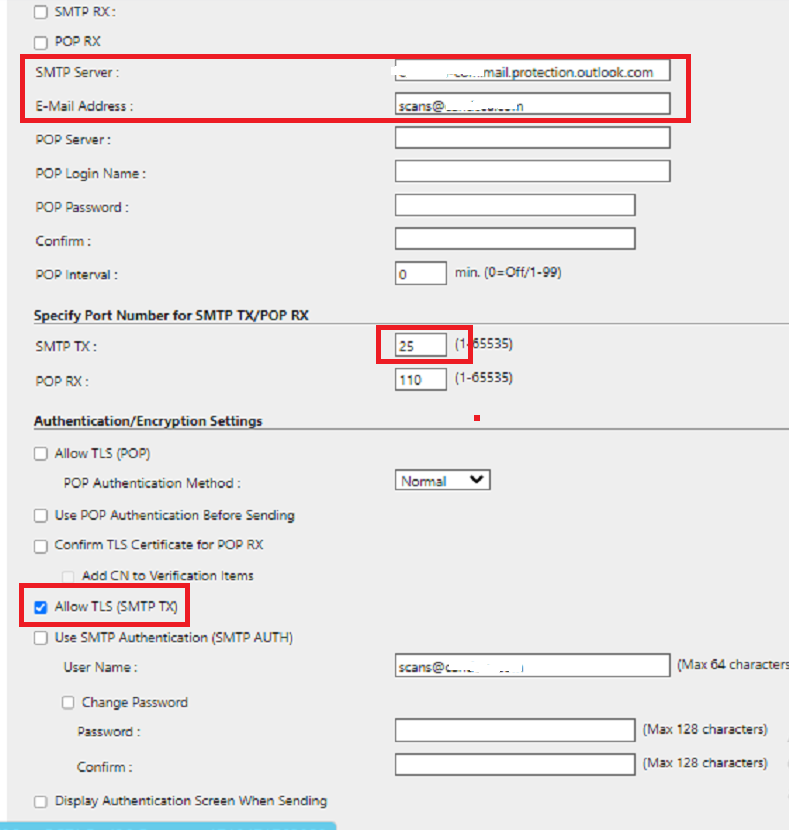 Scan to Email Direct Send Settings fo Canon IR-ADV... - Canon Community