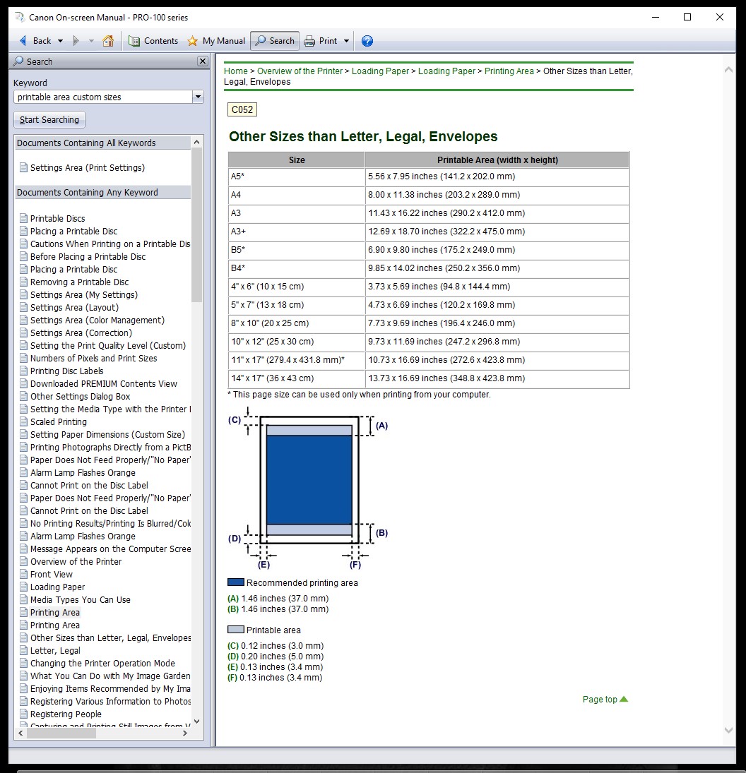 Printing custom paper size on Pixma Pro 100 - Canon Community
