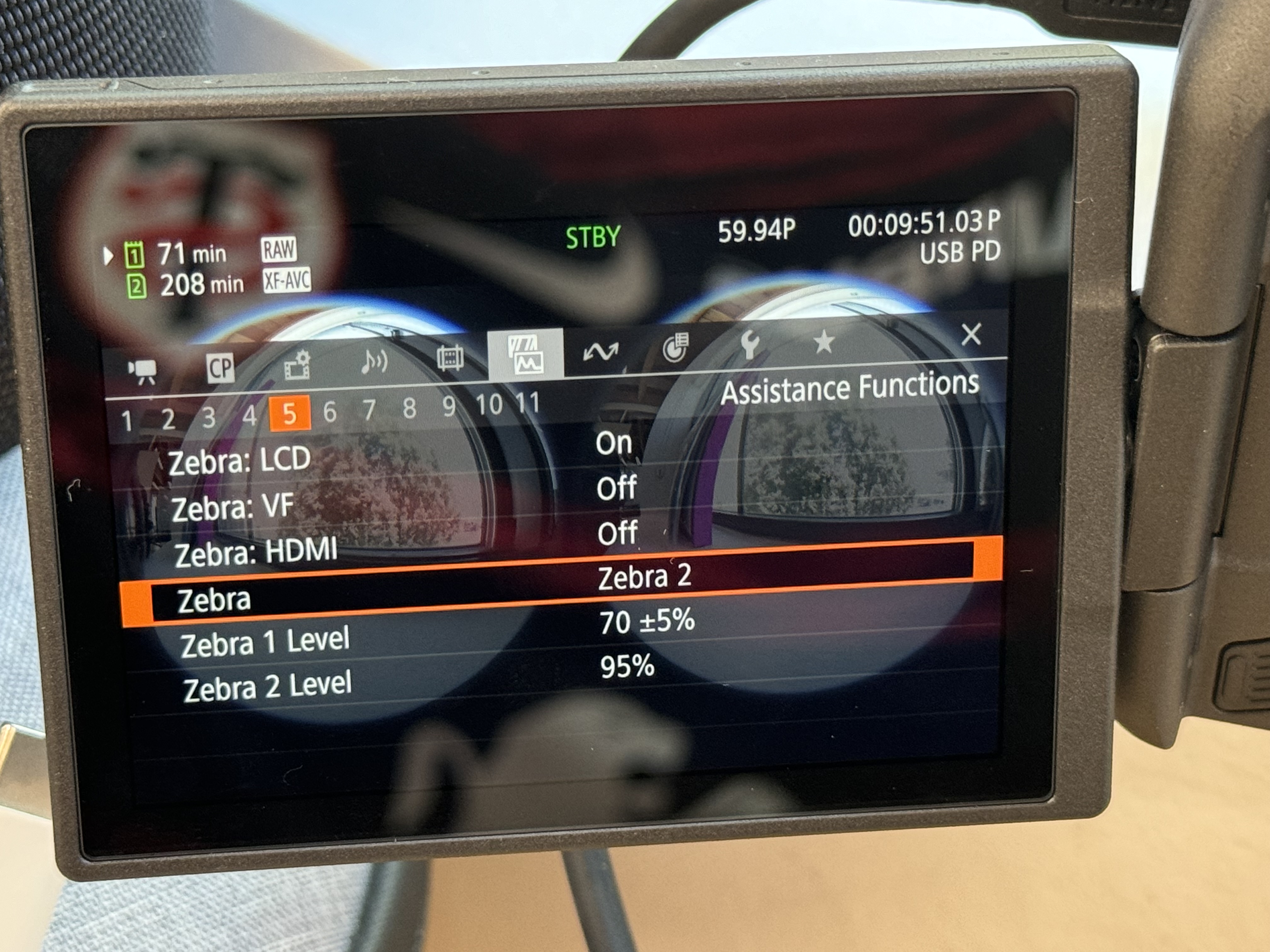 R5C Video Zebra display bug with latest firmware? - Canon Community