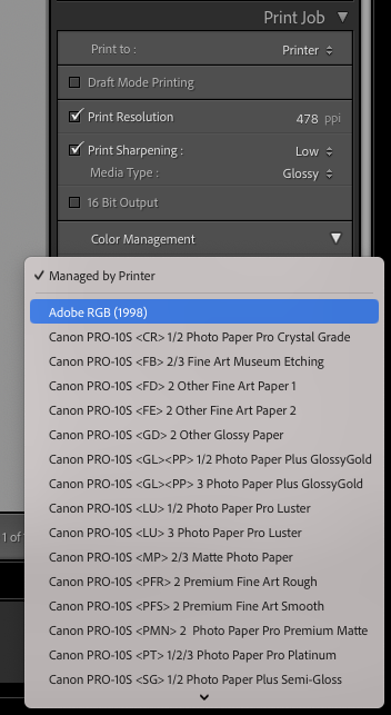 Magenta cast on Pro-10s (Print studio pro, LrC). - Canon Community