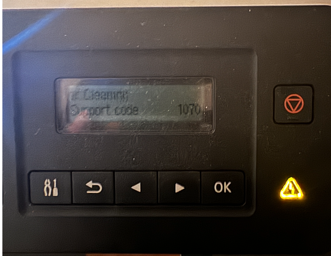 Can't print on rear tray keep getting roller clean... - Canon Community