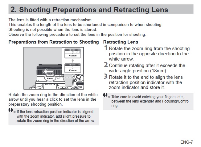 EOS R50 lens stuck zoomed in - Canon Community