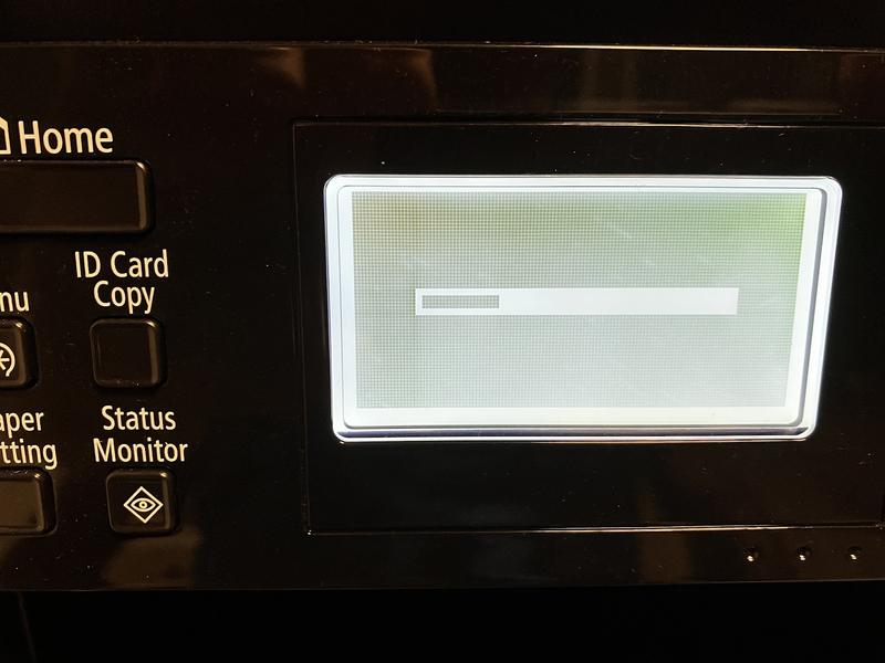 imageCLASS MF264dw II stuck on progress bar screen - Canon Community