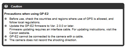Solved: EOS R5 Mark II communication issue with GP-E2 - Canon Community