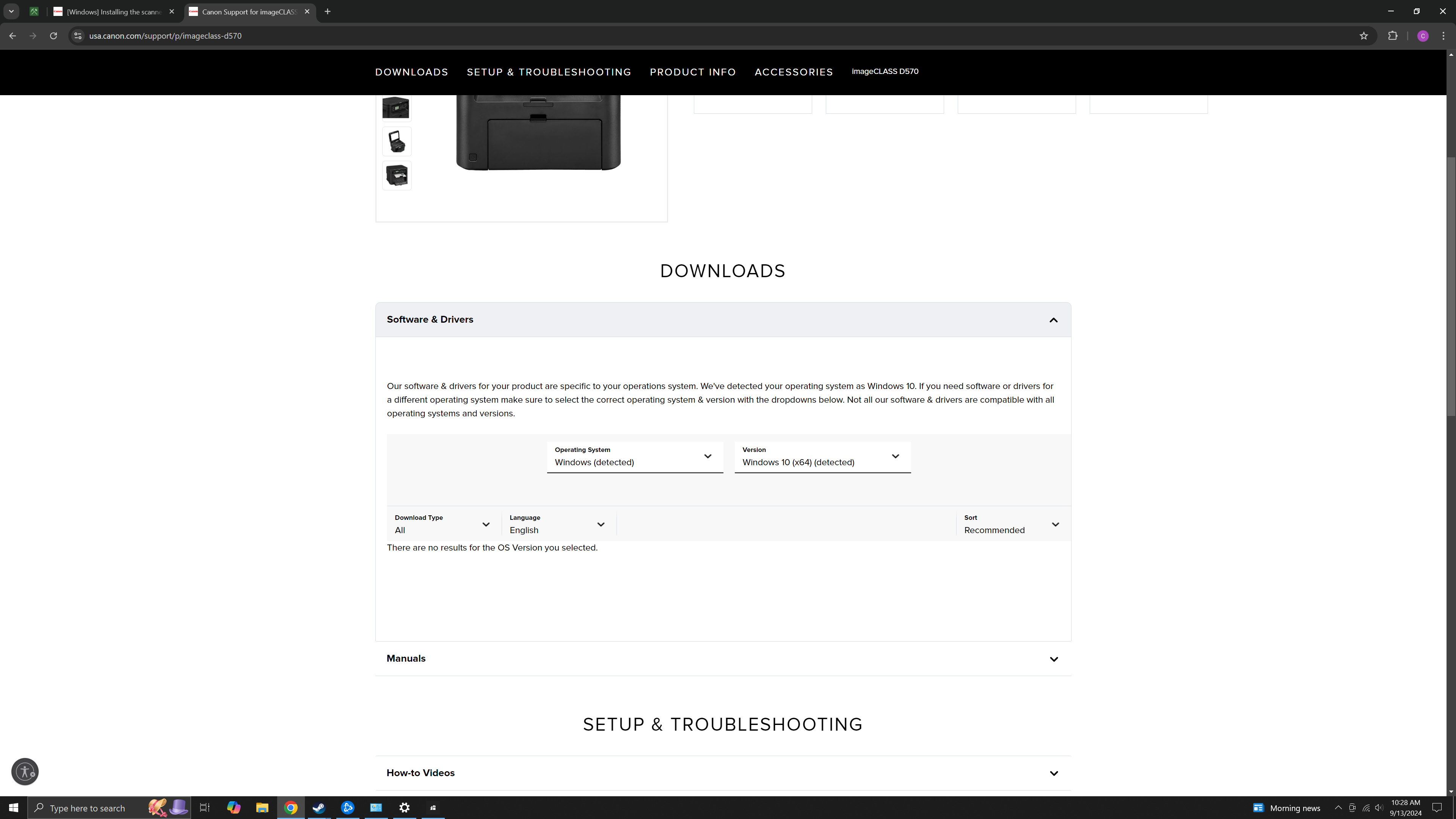 Solved: MF Scan Utility needed for my Image Class D570 - Canon Community