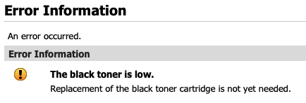 imageCLASS MF743Cdw Low toner warning with 40% rem... - Canon Community