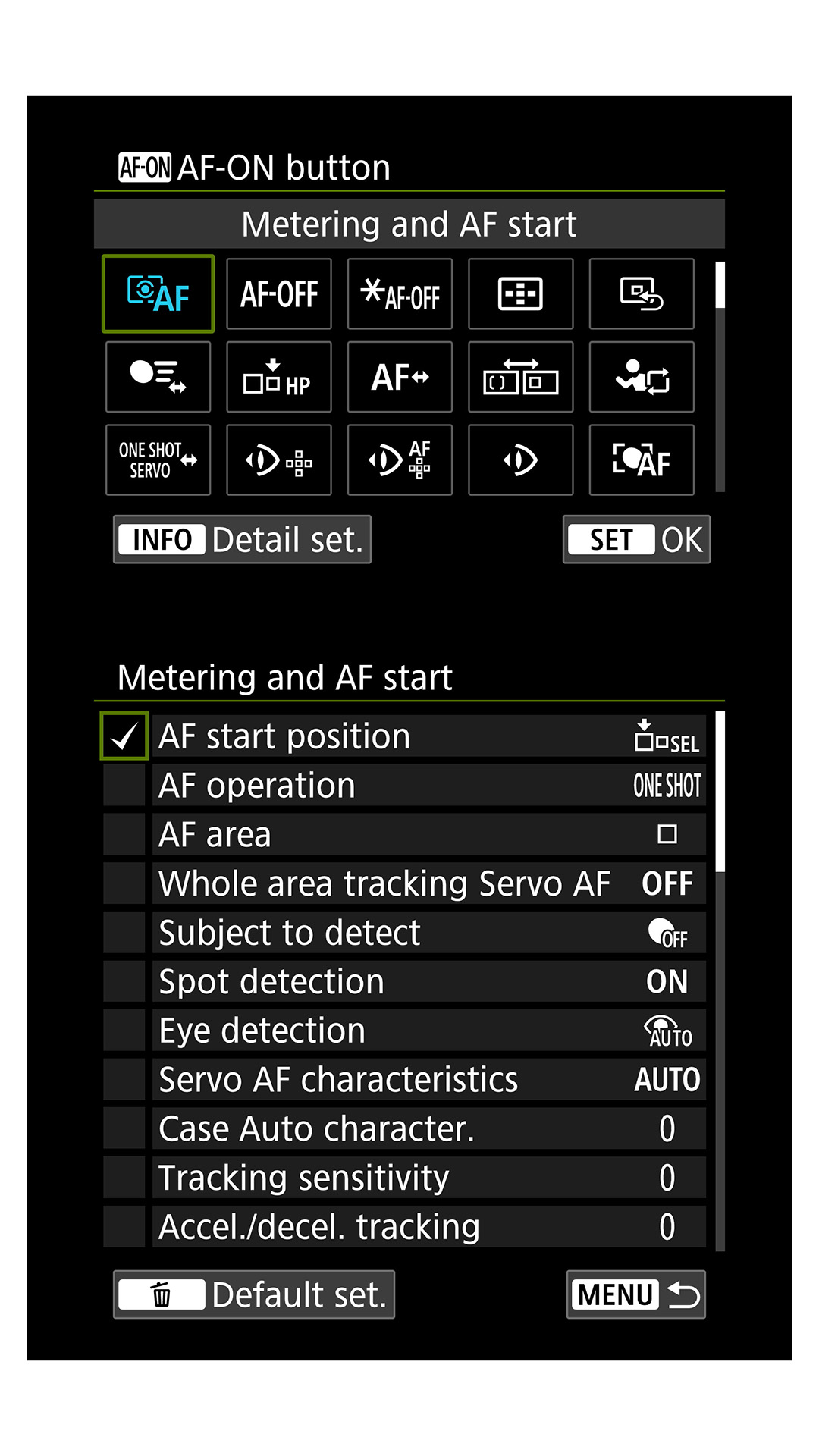 Solved: Setting up triple back-button focusing on R5 mk ii - Canon ...