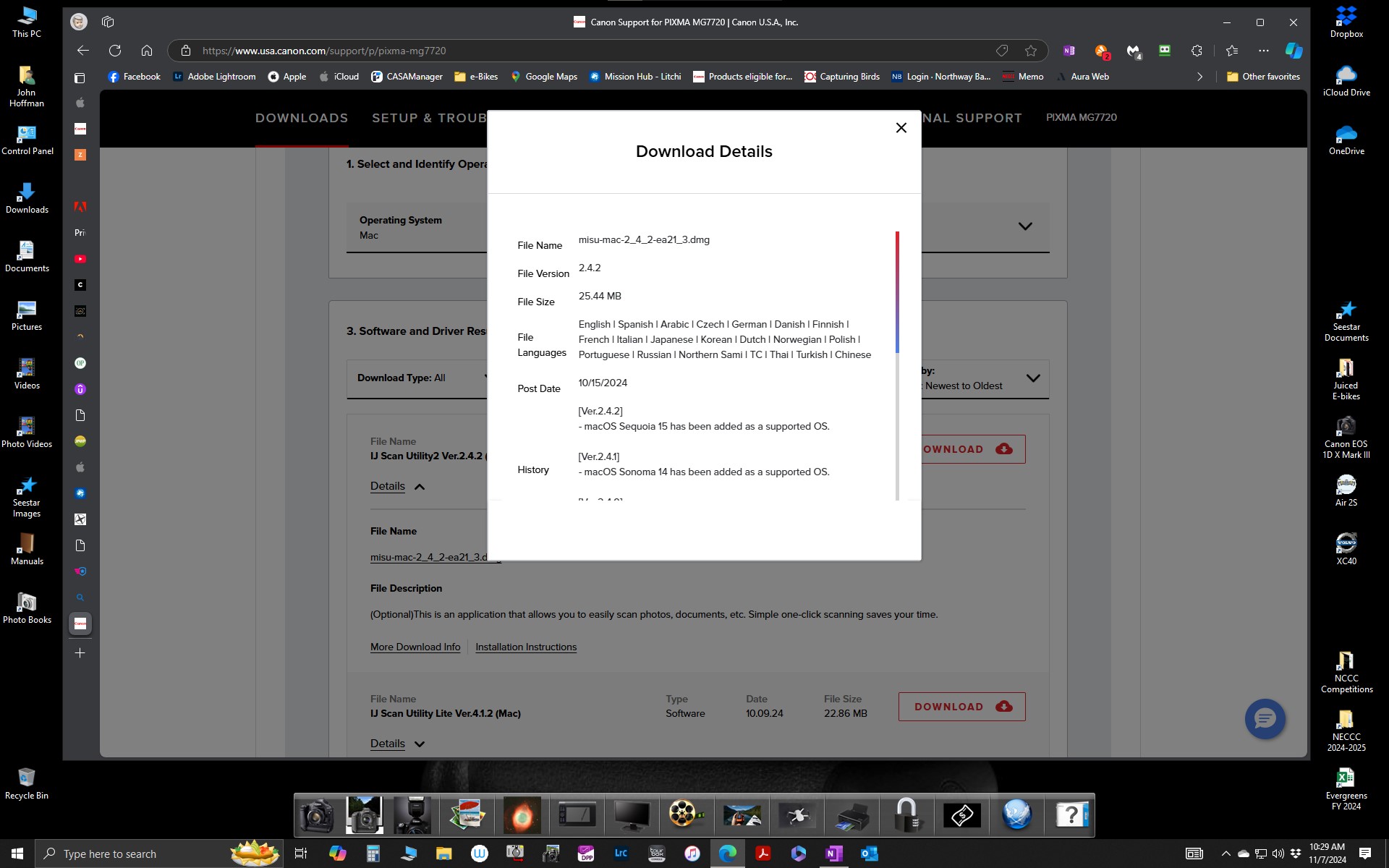 PIXMA MG7720 and Canon IJ Scan Utility 2 software ... - Canon Community
