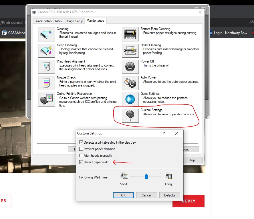 Solved: Canon Pro2100 won't detect clear film "paper size" - Canon Community