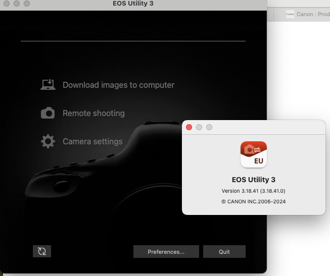 Solved: EOS Utility doesn't have a "Pairing over Wi-Fi/LAN... - Canon ...