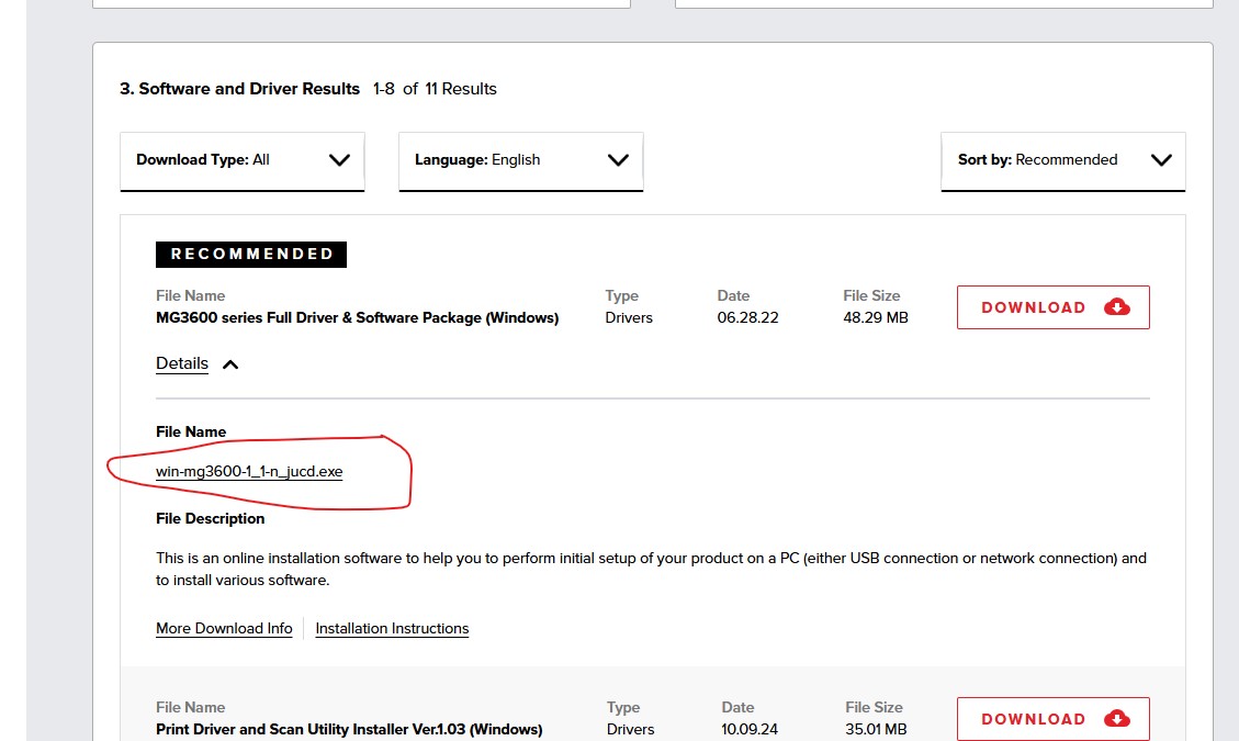Downloaded PIXMA MG3620. printer WS and scanner do... - Canon Community