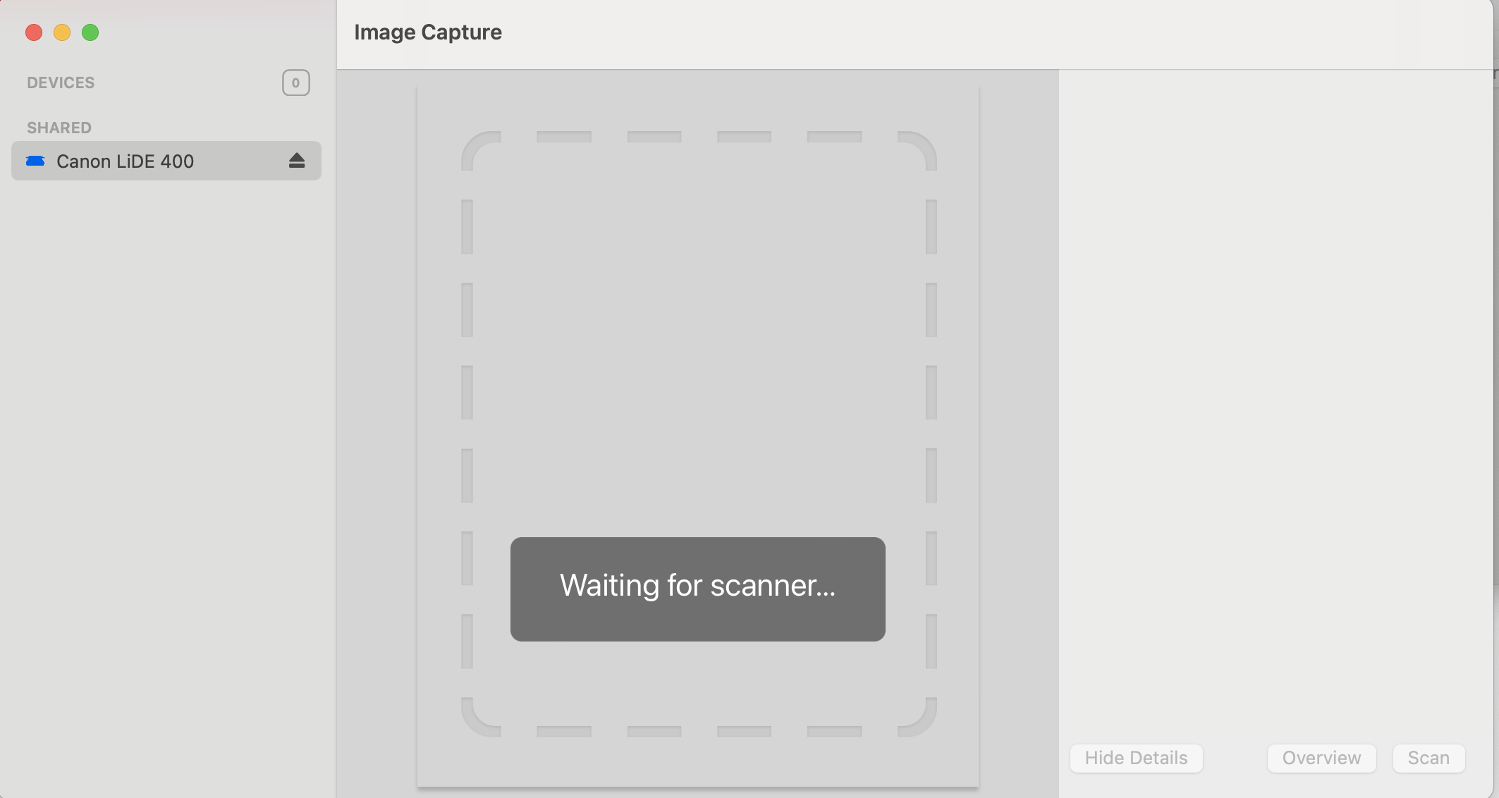 CanoScan LiDE 400 won't show preview - Canon Community