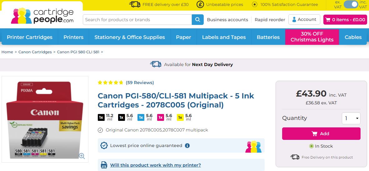 Printer Error code 1750 with compatible Ink Cartri... - Canon Community