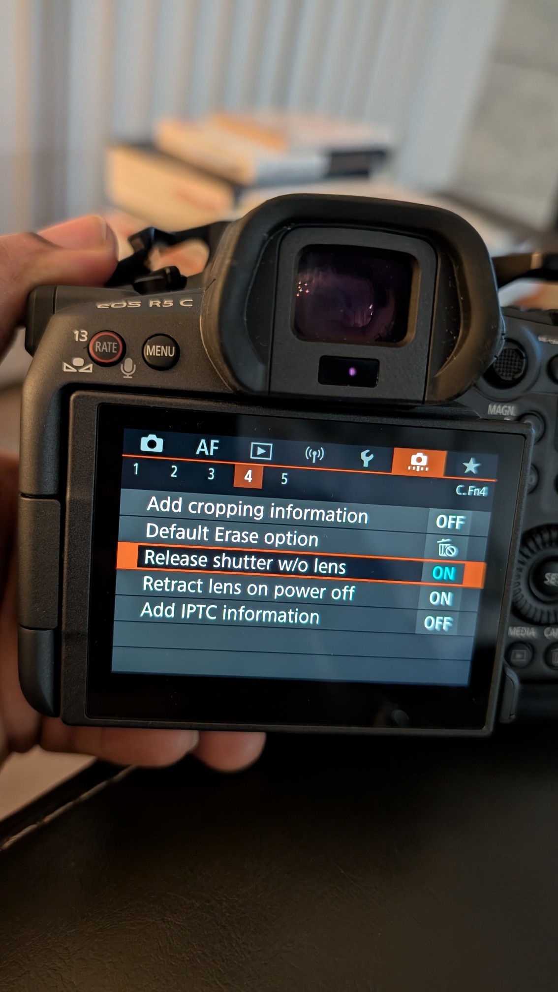 Solved: Re: Custom function menu mode for the Canon R5 C - Canon Community