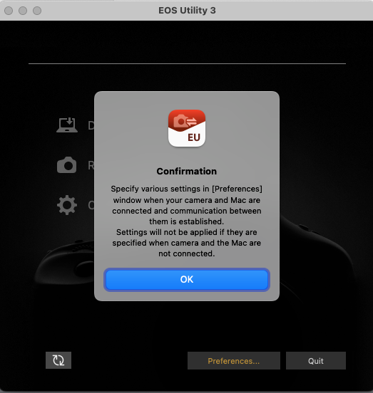Re: Eos Utility 3 App won't open or Immediately Cr... - Canon Community