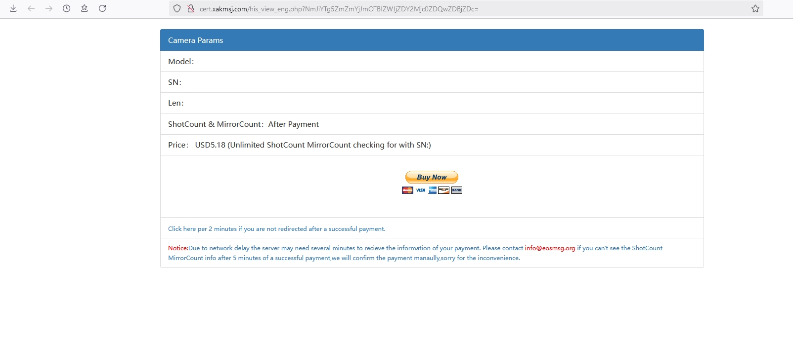 check the shutter number count - canon 2000d T7 - Canon Community