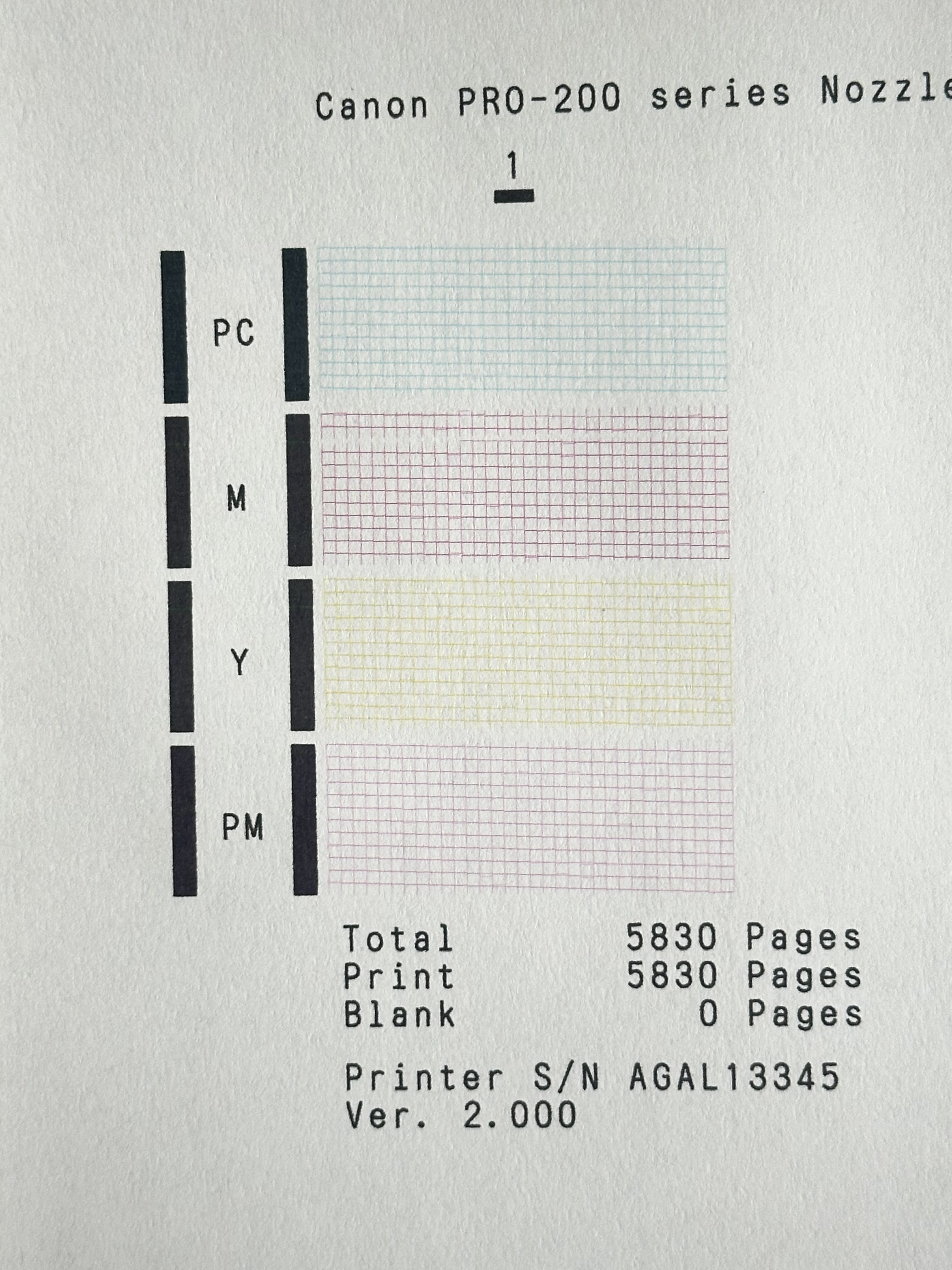 Pro-200 printing white lines - Canon Community
