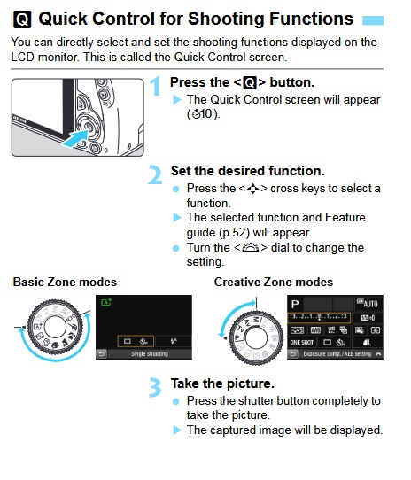 EOS Rebel SL1 How to access mode settings - Page 2 - Canon Community