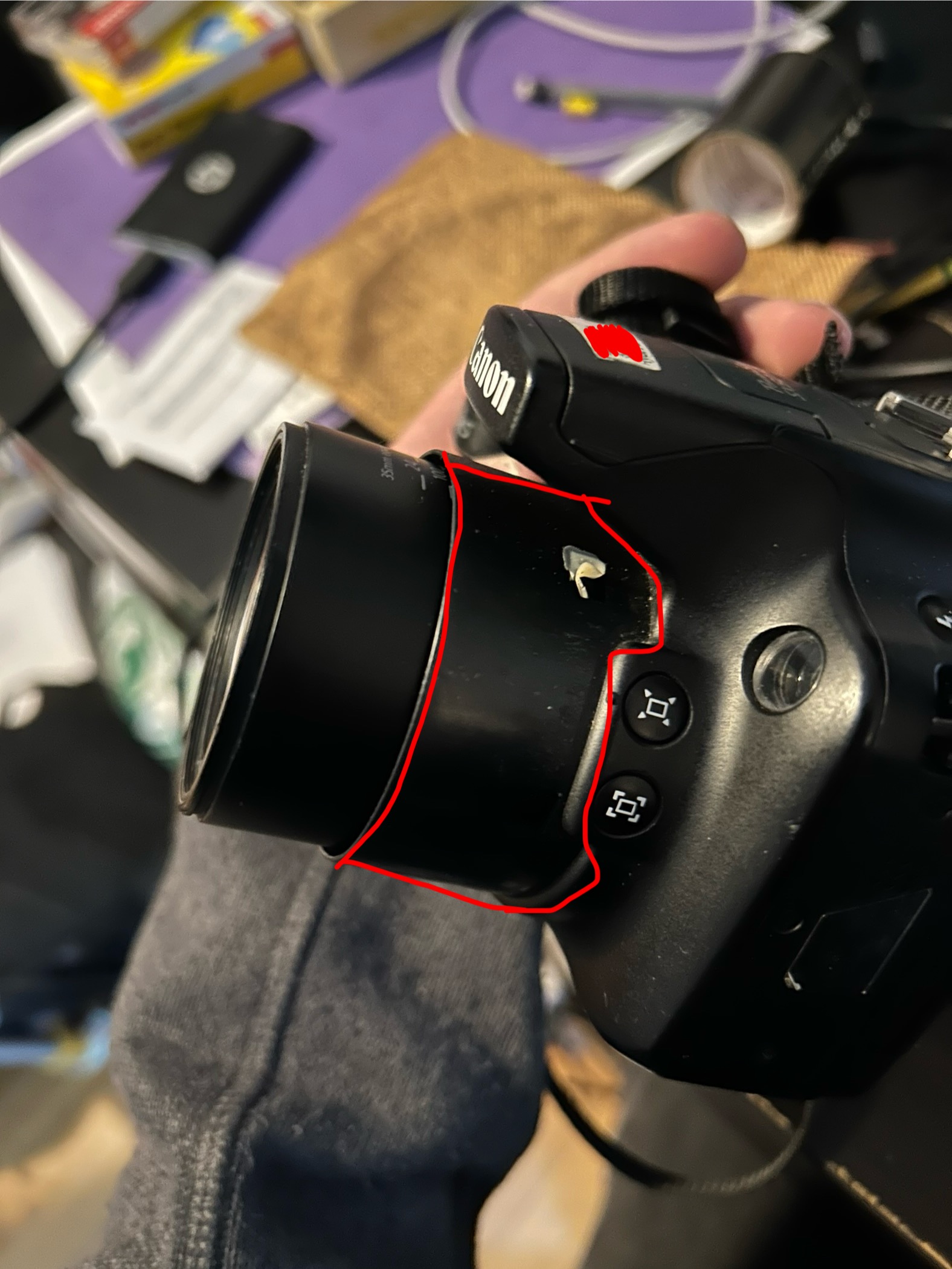 PowerShot SX50 missing part - Canon Community