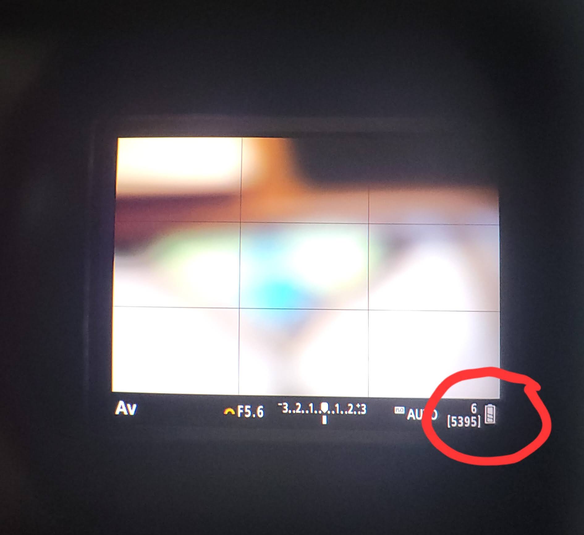 EOS M50 viewfinder display shows a 6 above number ... - Canon Community