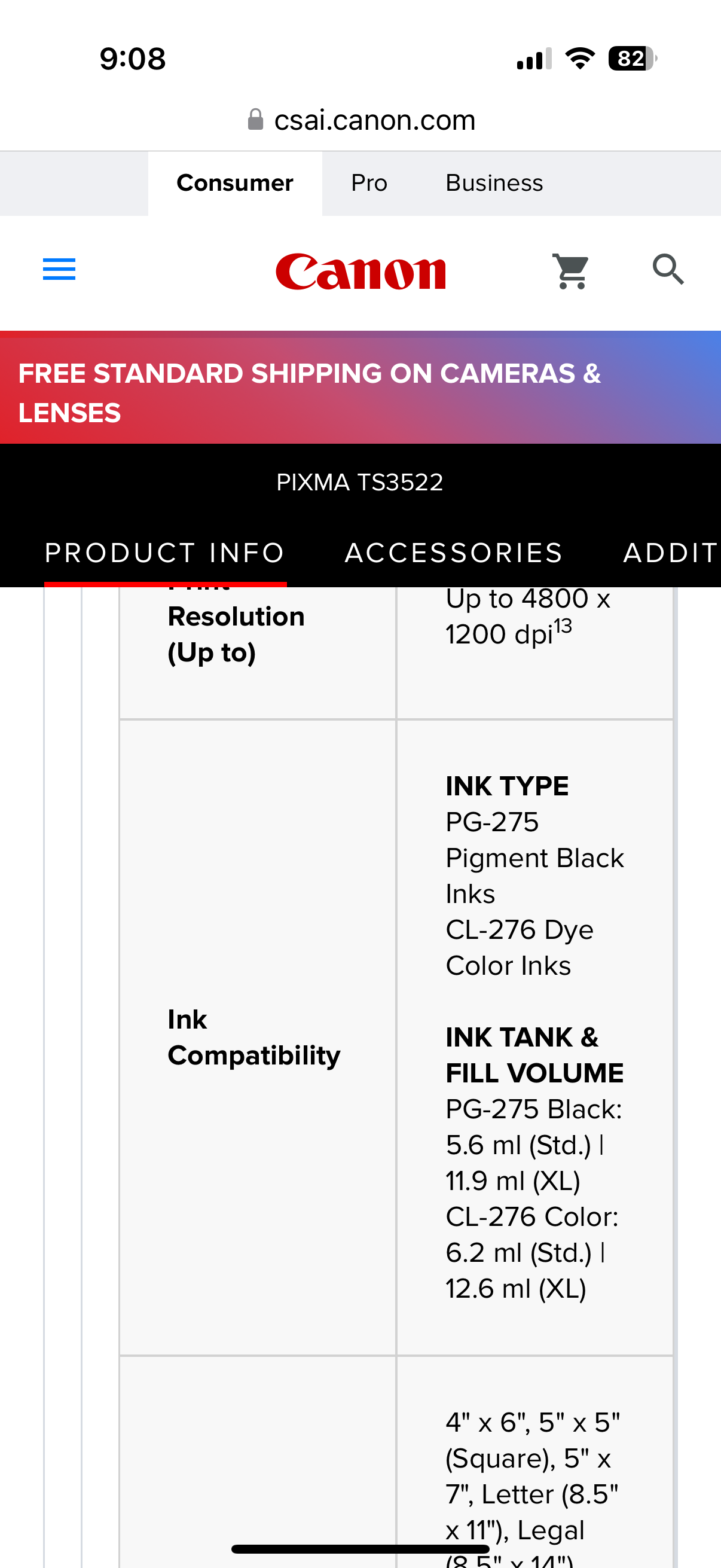 PIXMA TS3522 black ink will not dry after 48 hours - Canon Community