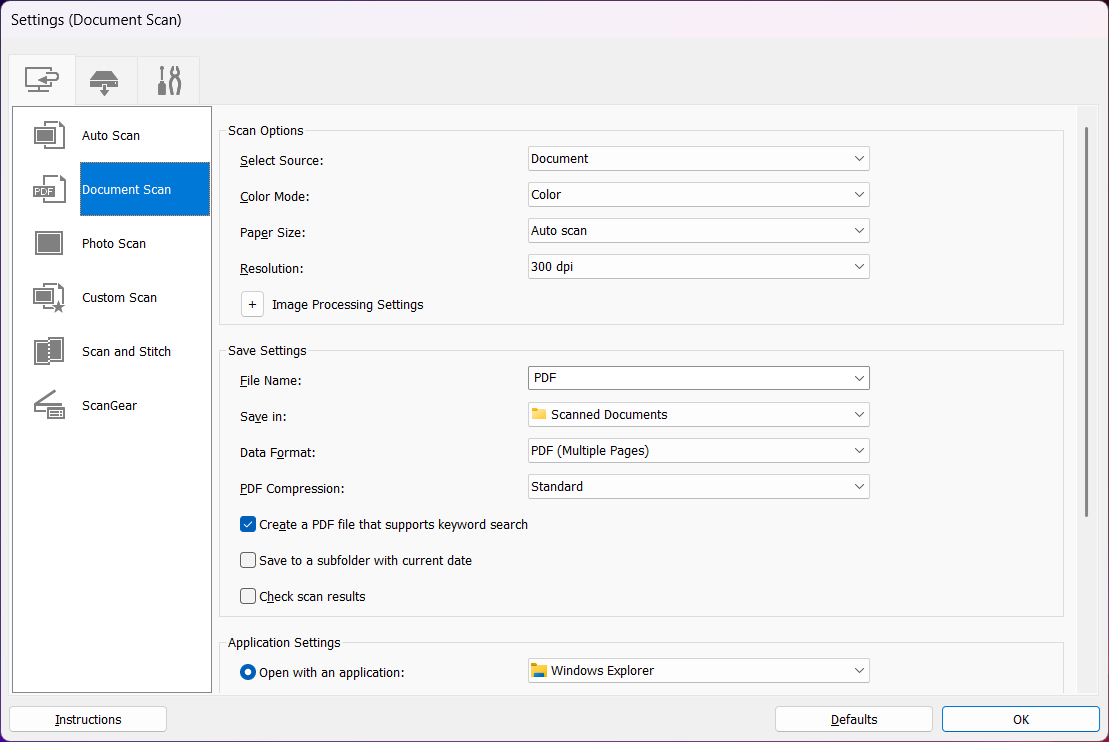 How to scan different size receipts in MF Scan Uti... - Canon Community