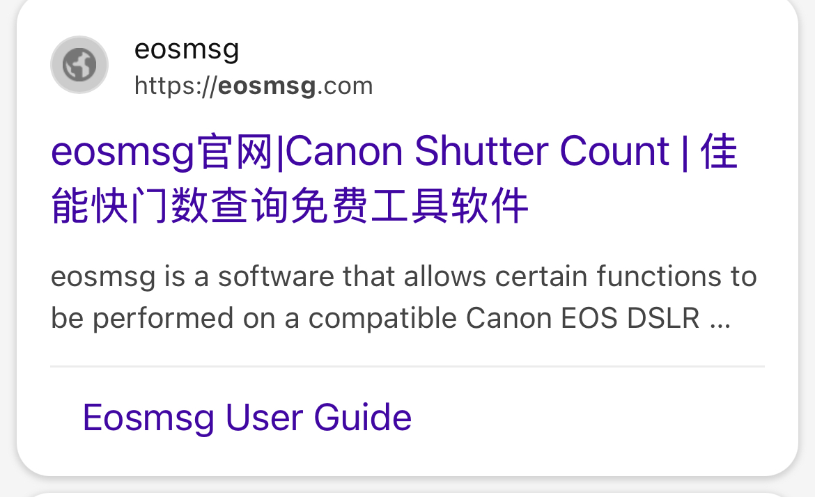 EOS R8 shutter count - Canon Community
