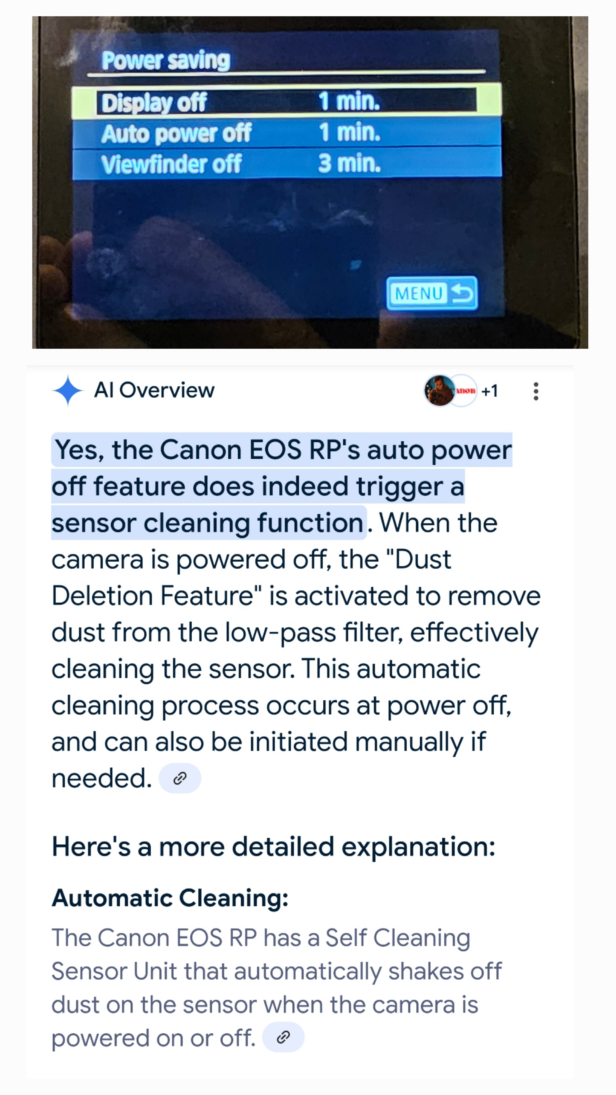 Solved: EOS RP Shutter Status, Silent Shutter and Focus ... - Canon Community