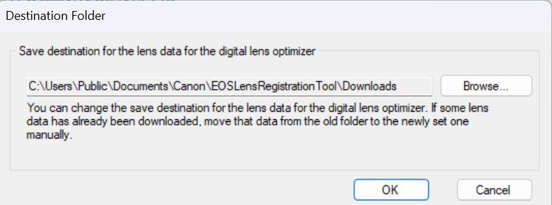 EOS Utility 3 Lens checked and grayed out - Canon Community