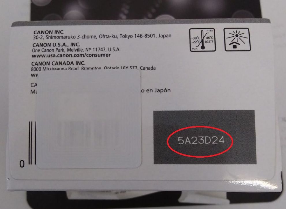 Ink expiration date - Canon Community