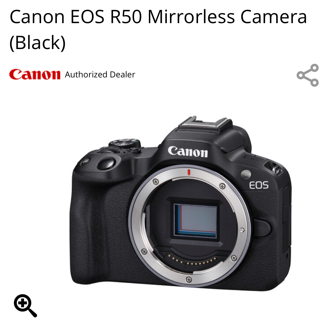 EOS R50 V external viewfinder and flash recommenda... - Canon Community