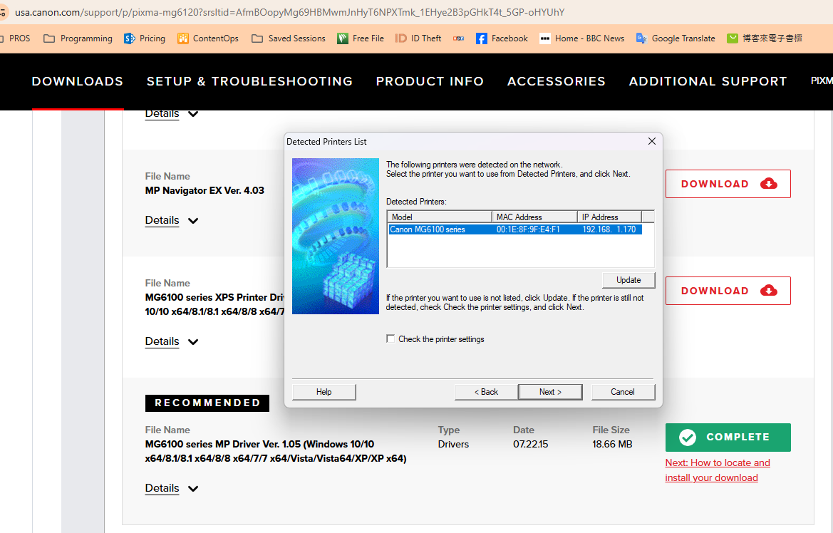 PIXMA MG6120 software and updates? - Canon Community