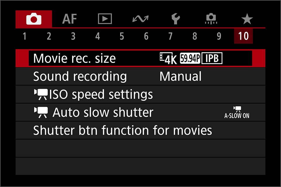 Solved: EOS R6 Mark II How to set video shutter speed in M... - Canon ...