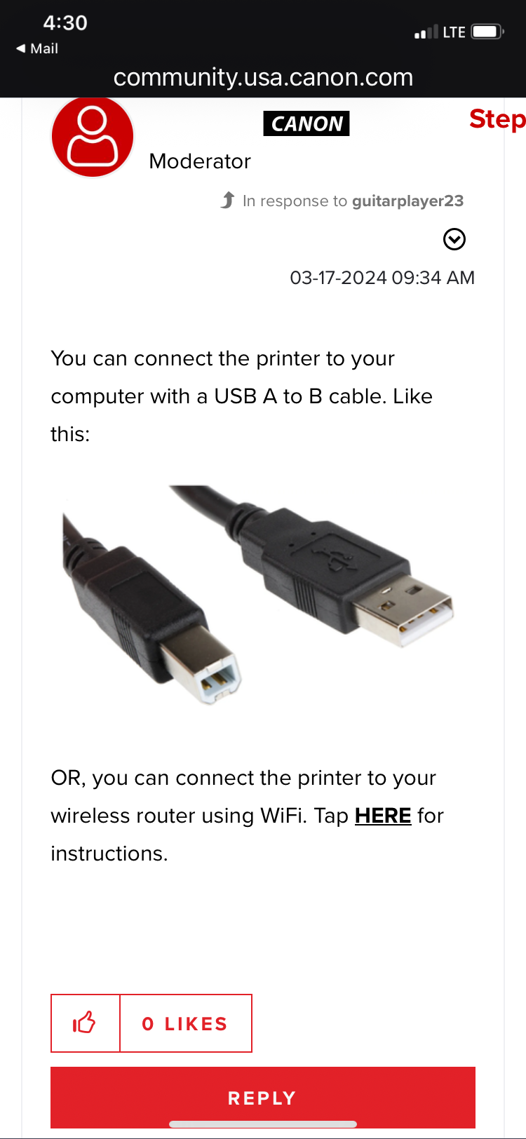 PIXMA G3270 How to connect an Ethernet cable - Canon Community